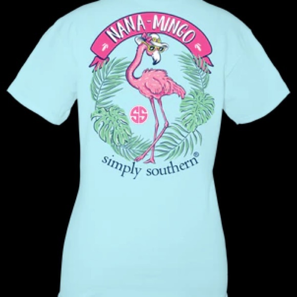 Simply Southern | Tops | Nwt Simply Southern Nana Mingo Flamingo Tee ...